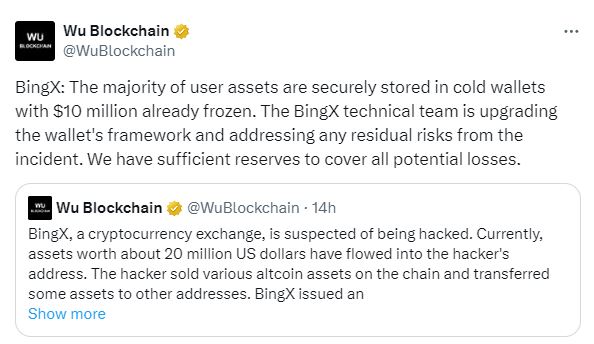 BingX reassures users following hack - CoinNess