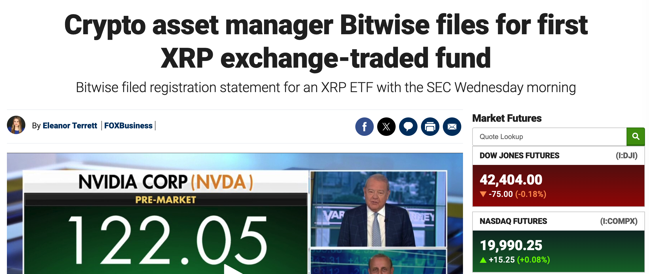 Bitwise files for XRP ETP with U.S. SEC - CoinNess