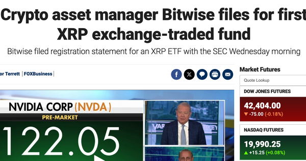Bitwise files for XRP ETP with U.S. SEC - CoinNess