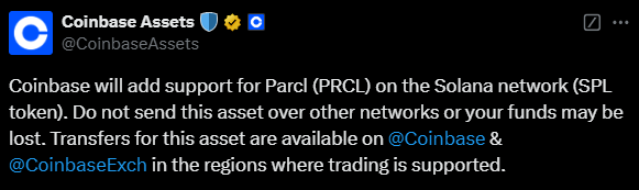 Coinbase to list PRCL - CoinNess