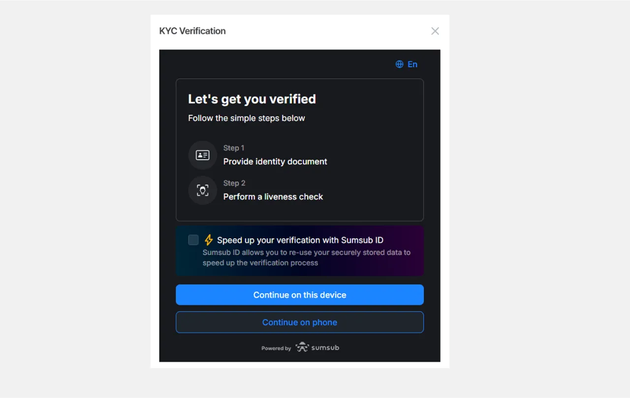 KYC Level 1 Verification(proof of identity) - CoinNess Trade