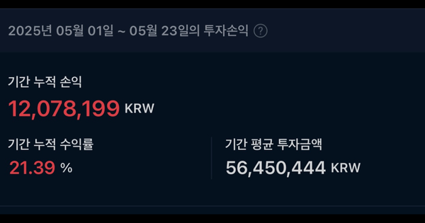 5월 매매 끝 - 코인니스