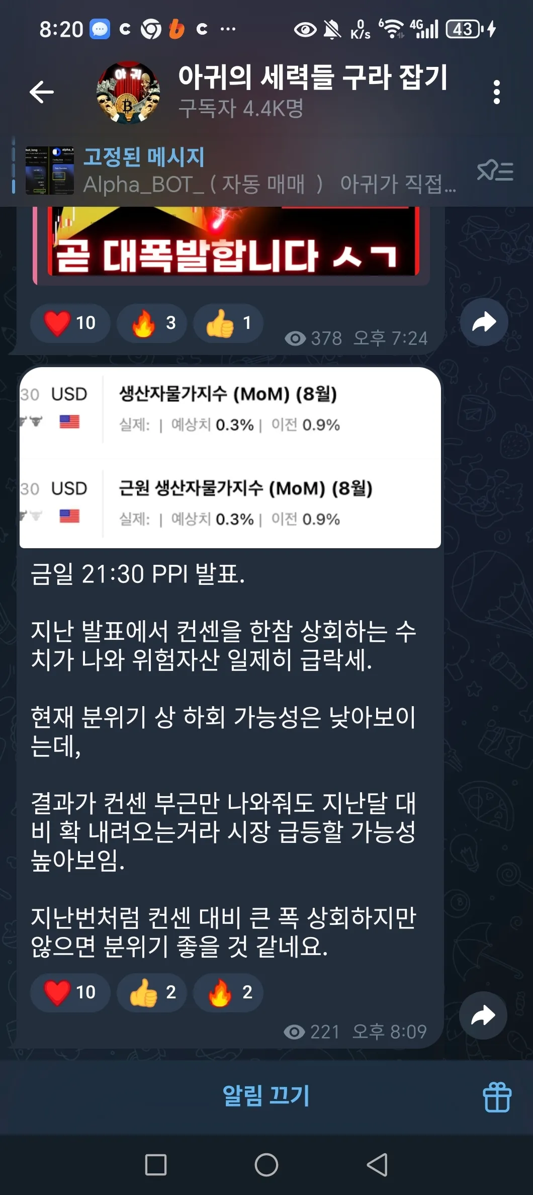 ppi0.9이상 나오믕 ㅈ됨 - 코인니스