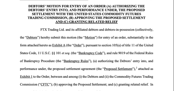 FTX, 美 CFTC와 $40억 합의 - 코인니스