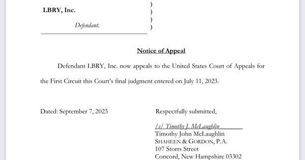 LBRY, SEC가 승소한 1차 판결에 항소 - 코인니스