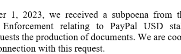 로이터 "페이팔, SEC로부터 PYUSD 관련 소환장 받아" - 코인니스