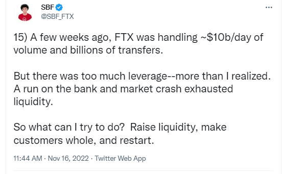 SBF "FTX, 레버리지 과도했다" - 코인니스